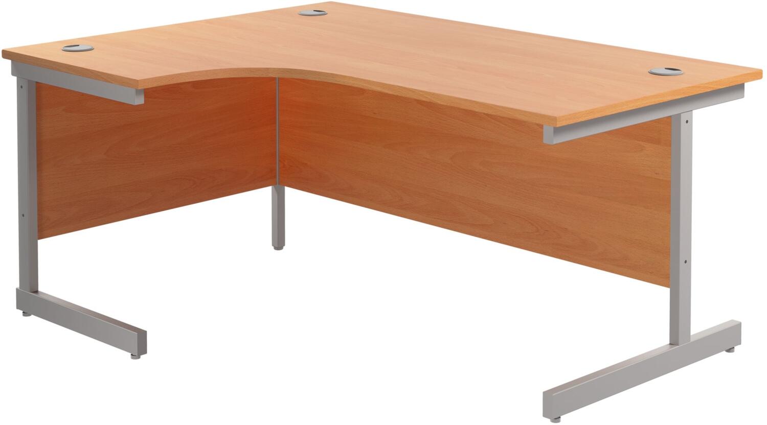 TC Single Leg Corner Desk 1600x1200mm with Pedestal Included - Office ...