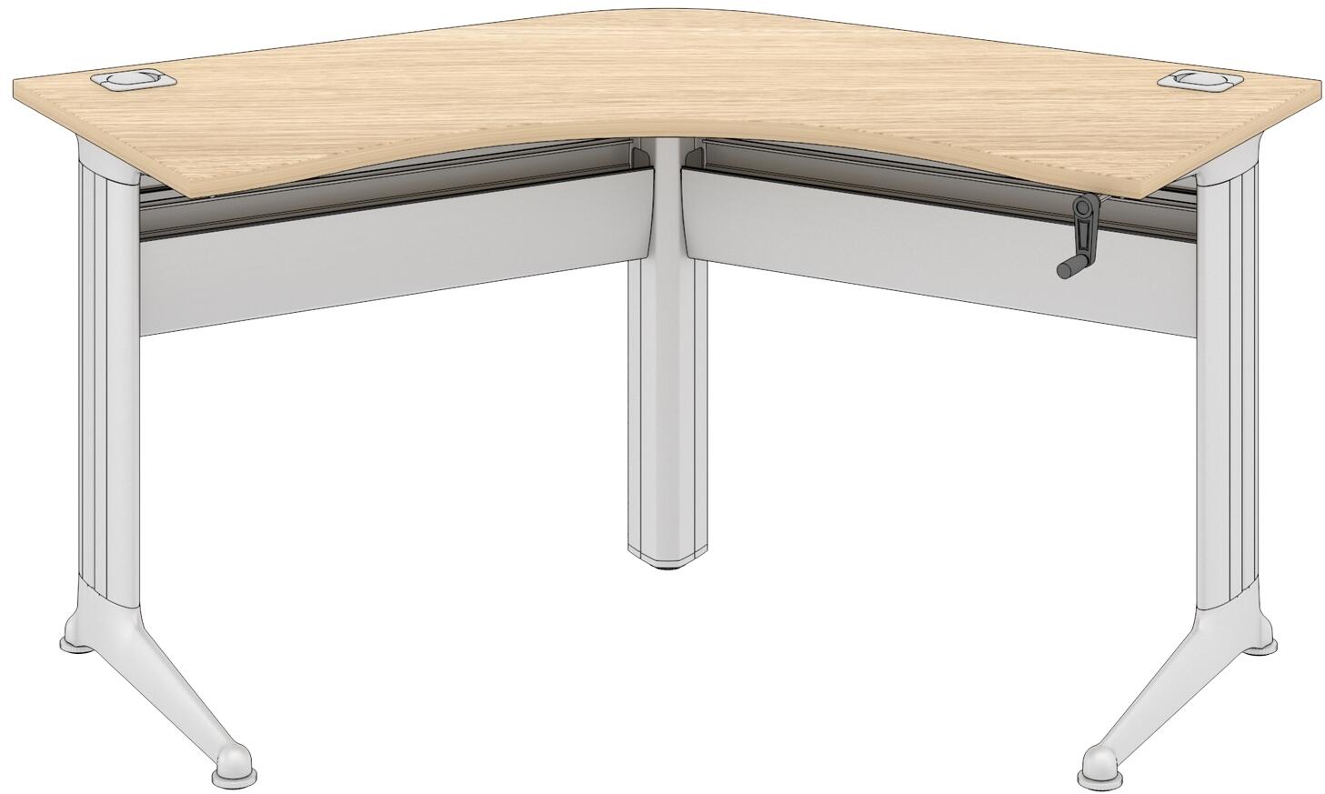 Elite Kassini 120 Degree Adjustable Height Workstation 1732x600x650 ...