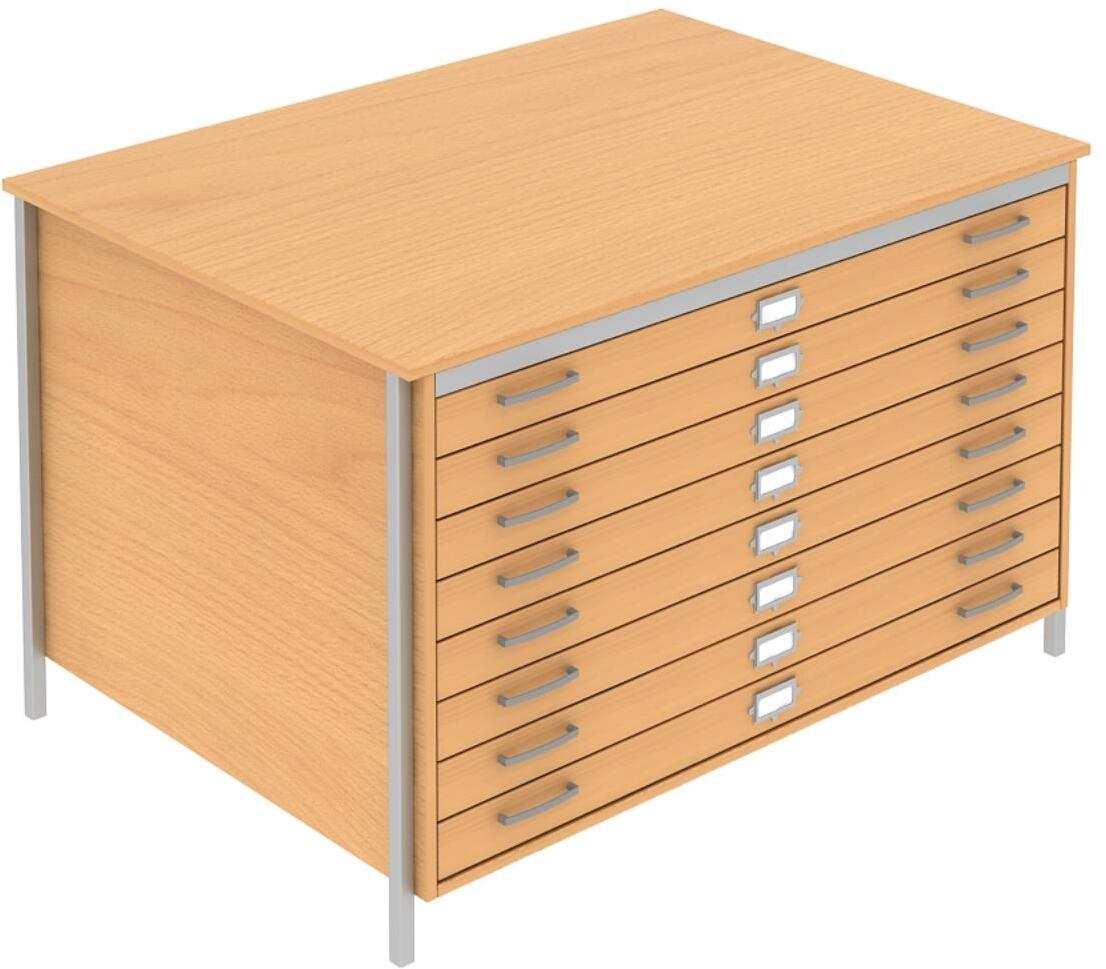 Elite Norton A0 Plan 3 Drawer Chest for Offices and Classrooms - Office ...