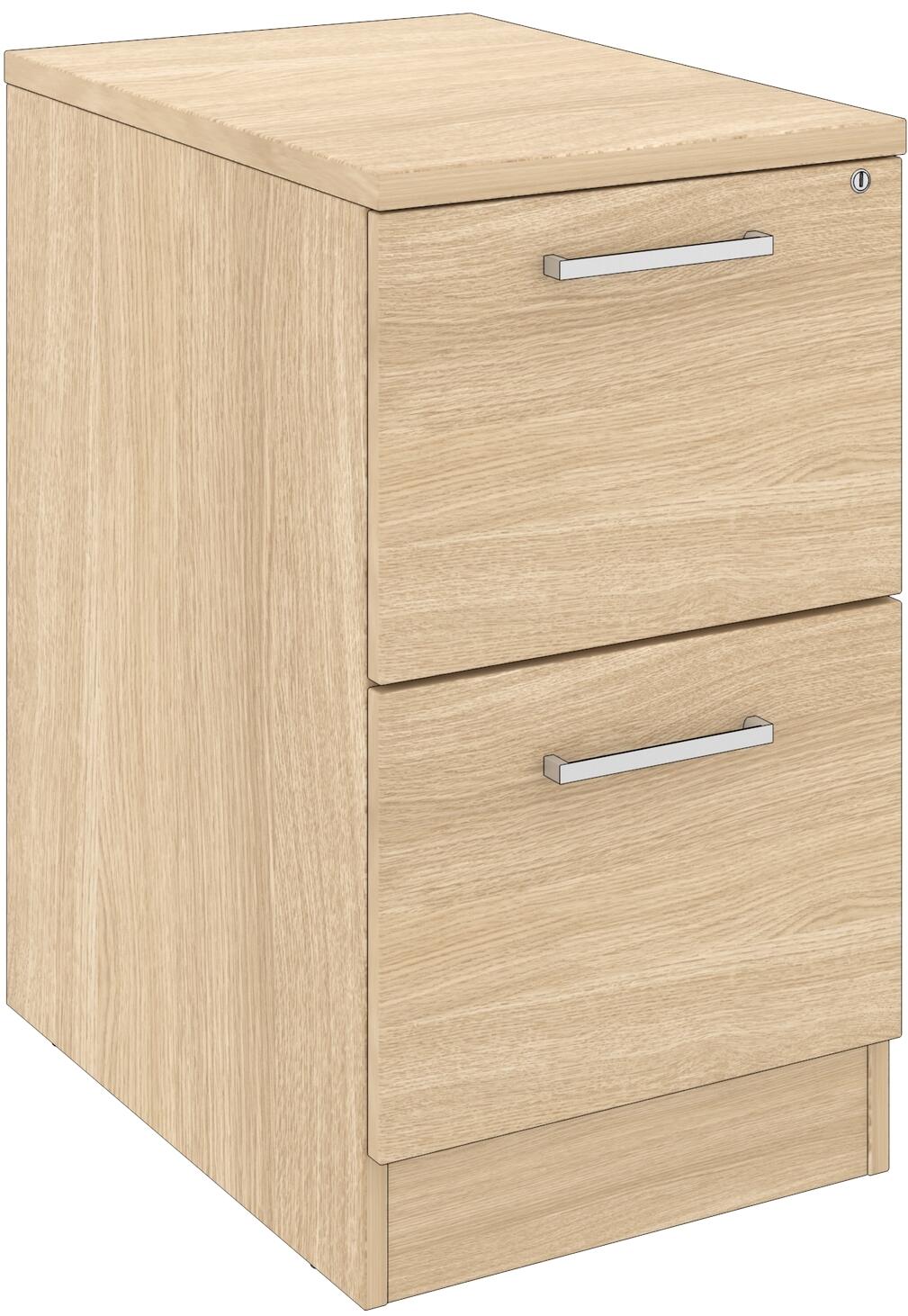 Elite 2 Drawer Desk High Pedestal - Office Furniture Direct