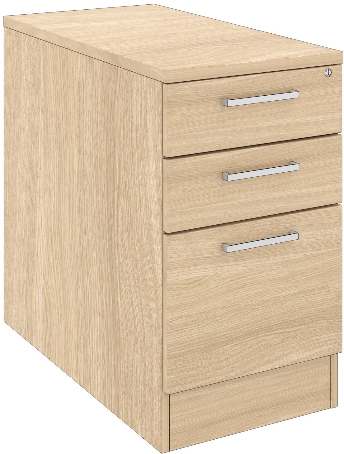 Elite 3 Drawer Desk High Pedestal - Office Furniture Direct