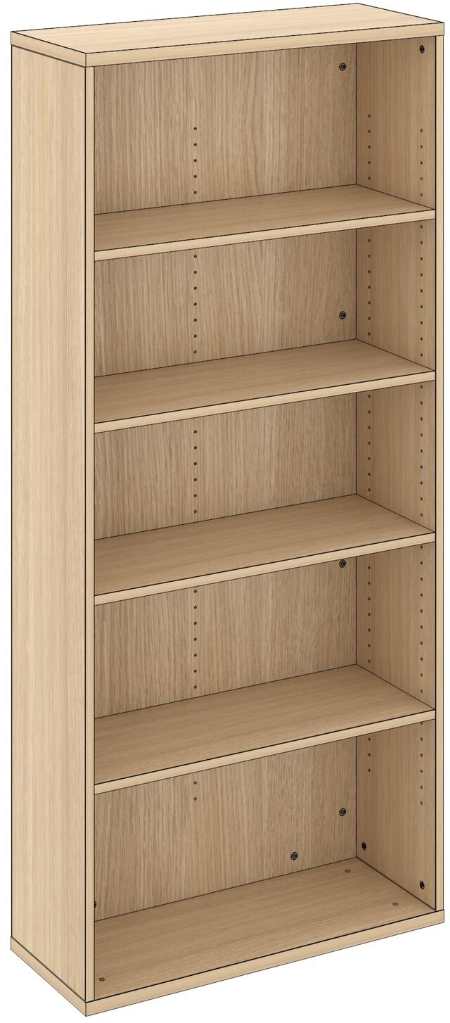 Elite Bookcase 800x300x740mm with Adjustable Shelves & MFC Finish ...