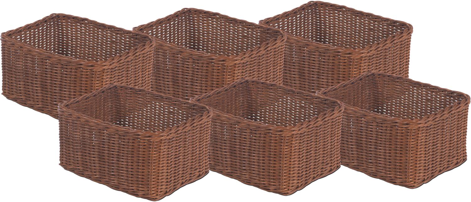 Millhouse Set of 6 Large Storage Baskets Ideal for A4 Paper - Office ...